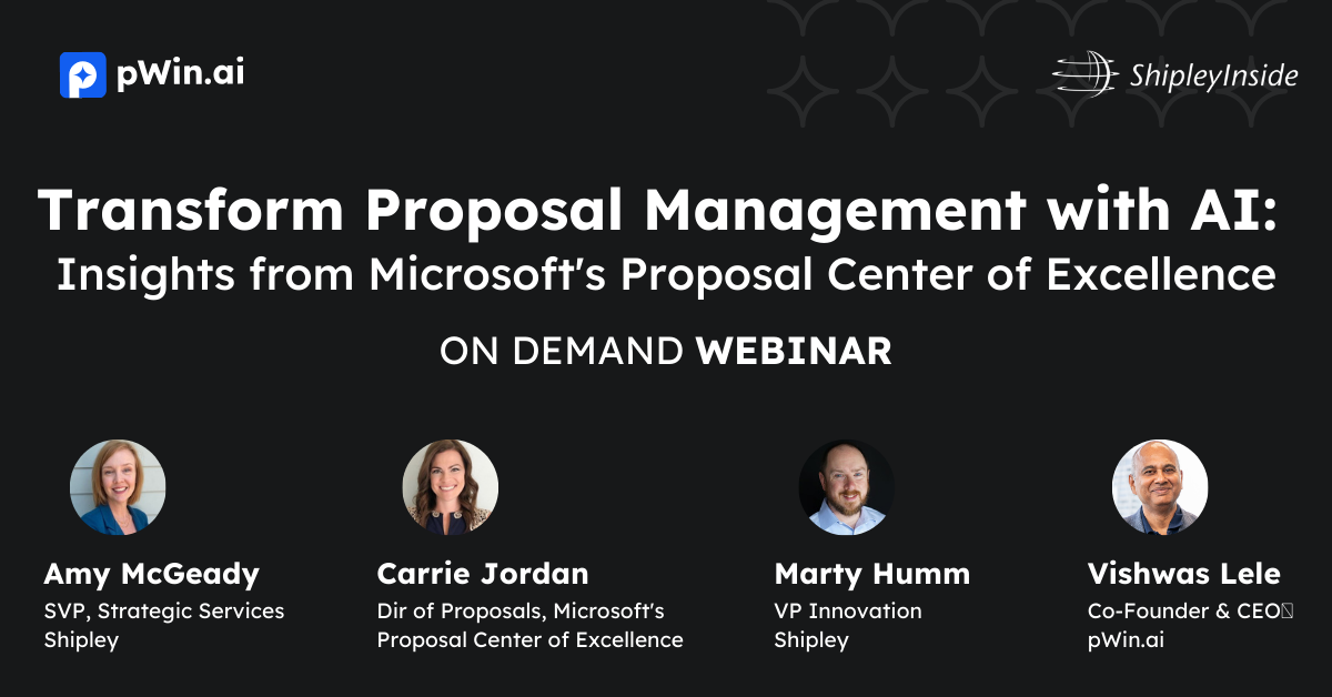 On-Demand Webinar: Transforming Proposal Management with AI - pWin.ai